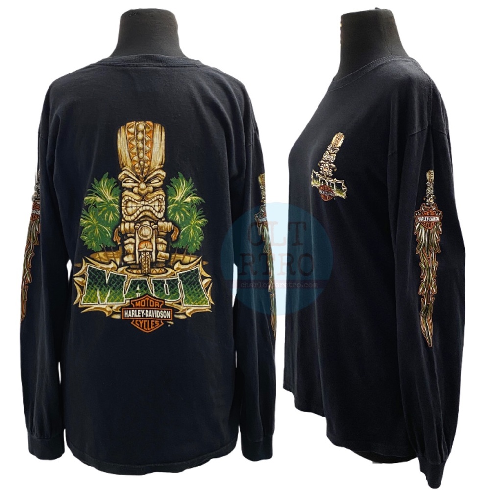 Harley-Davidson Maui Tiki Ls Tee - Gem